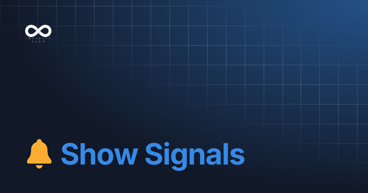 🔔 Show Signals | Infinity Algo Docs Guide Tutorial Settings